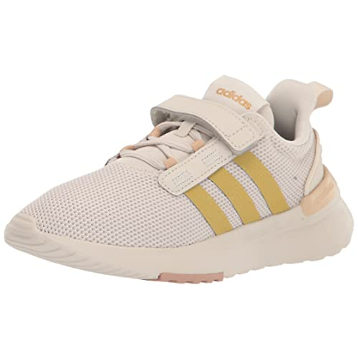 adidas Racer TR21 Running Shoe, Alumina/Gold Metallic/Magic Beige, 2.5 US Unisex Little Kid