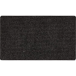 Mohawk Home Utility Floor Mat Solid Charcoal Grey (3' x 4') Perfect for Garage, Entryway, Porch, and Laundry Room