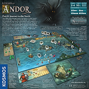 Legends of Andor: Journey to The North, Expansion Pack, Cooperative Board Game, 1 – 4 Players, Fantasy, Family Game by Kosmos