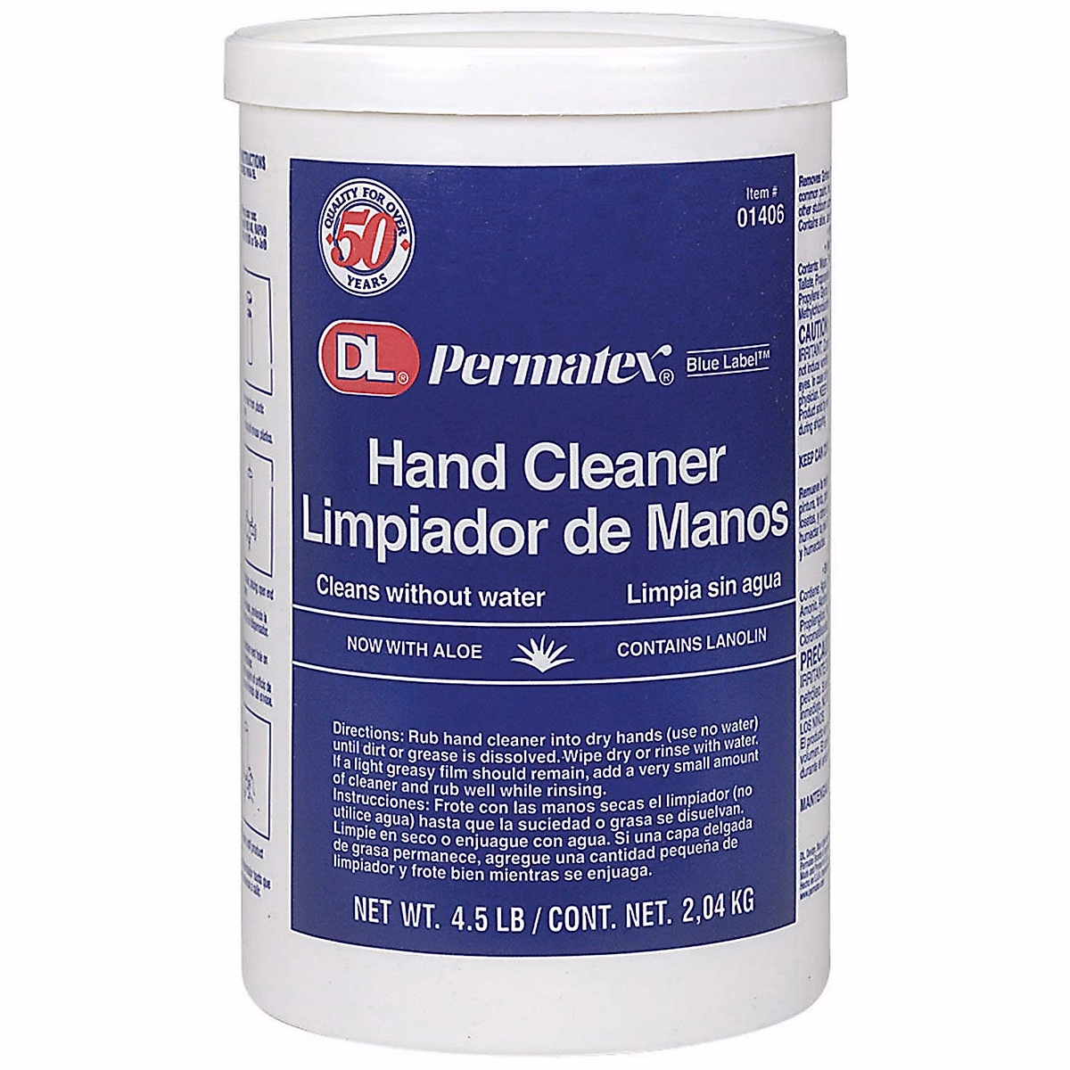 Permatex 01406 DL Blue Label Cream Hand Cleaner, 4.5 Pound (Pack of 1)