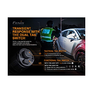 Fenix TK16 v2.0 Tactical Flashlight, 3100 Lumen Long Throw, USB-C Rechargeable, with LumenTac Organizer