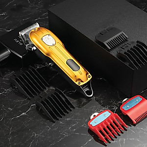 HARUE Hair Clippers for Men, Hair Clipper Professional Hair Cutting Machine Adjustable Hair Trimmer Cordless Trimmer Electric Two-Speed Adjustment
