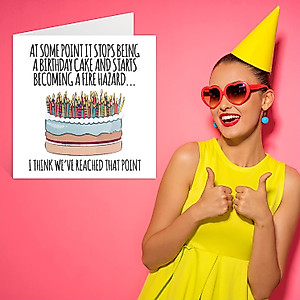 Stuff4 Funny Birthday Card for Women - Rude Humor, 5.7 x 5.7 Inch, Blank Inside, Envelope Included, Made in UK