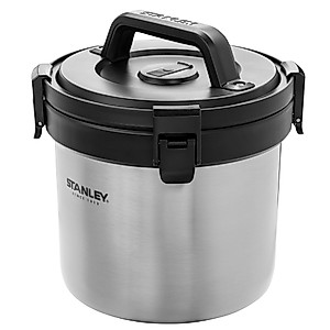 Stanley Adventure Stay Hot 3qt Camp Crock Pot - Vacuum Insulated Stainless Steel Food Container - Keeps Food Hot for 12 Hrs & Cold for 16 Hrs