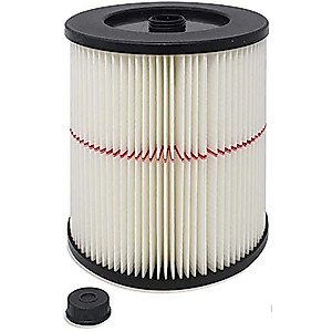 Fette Filter - Pack of 1 - General Purpose Cartridge Filter | Replacement Filter Compatible with Craftsman Red Stripe Vacuums - Compare to Part #17816 9-17816