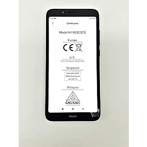 Xiaomi Redmi 7A (32GB, 2GB RAM) 5.45" Display, Face ID, Dual SIM GSM Factory Unlocked (US + Global 4G LTE International Model) (Black)