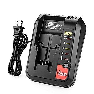 Powilling PCC692L 20V Battery Charger Compatible with Black+Decker 20V MAX Lithium-Ion Battery and Porter Cable Battery PCC680L PCC681L PCC682L PCC685LP PCC699L and Battery LBXR20 LBXR2020 LBX4020