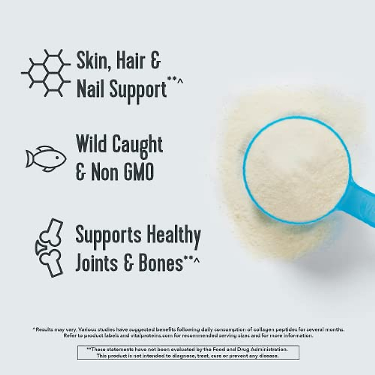 Vital Proteins Marine Collagen Peptides Powder Supplement for Skin Hair Nail Joint - Hydrolyzed Collagen - 12g per Serving - 7.8 oz Canister