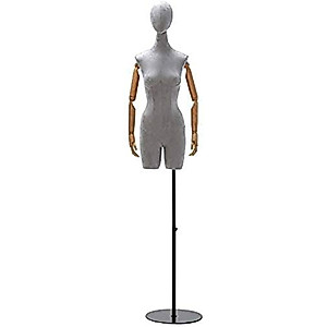 Mannequin Display Stand Tailors Dummy Mannequin Adjustable Height Female Tailors Dummy Dressmakers Mannequin Display Bust ( Color : D ) (E )
