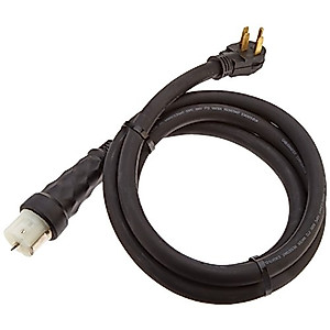 Generac 6330 10-Foot 50-Amp Generator Cord for Safe and Reliable Power Transfer, Made of Weather Resistant Rubber with Twist-Lock Ends