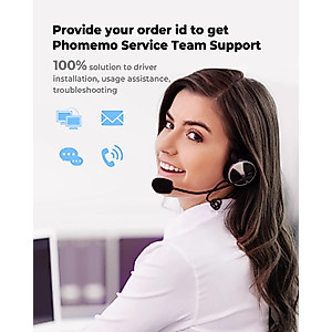 Phomemo M221 Label Printer, Newest Upgraded 3'' Bluetooth Thermal Label Maker, Easier & More Stable,for Product, Address, Barcode, Small Business, Home Portable DIY on Phone/PC,+100 Labels, Sky Blue