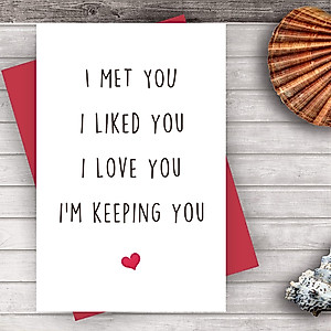 Alzombi Funny I Love You Card, Birthday Card, Anniversary Card, Card for Boyfriend Husband Fiance