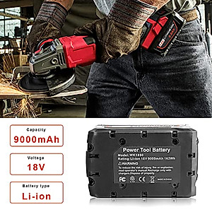 ARyee 2Pack 18V 9.0Ah Replacement for Milwaukee M18 Battery 48-11-1820 48-11-1840 48-11-1850 48-11-1828 48-11-1815 48-11-1860 48-11-1890 Cordless Power Tools Lithium Battery