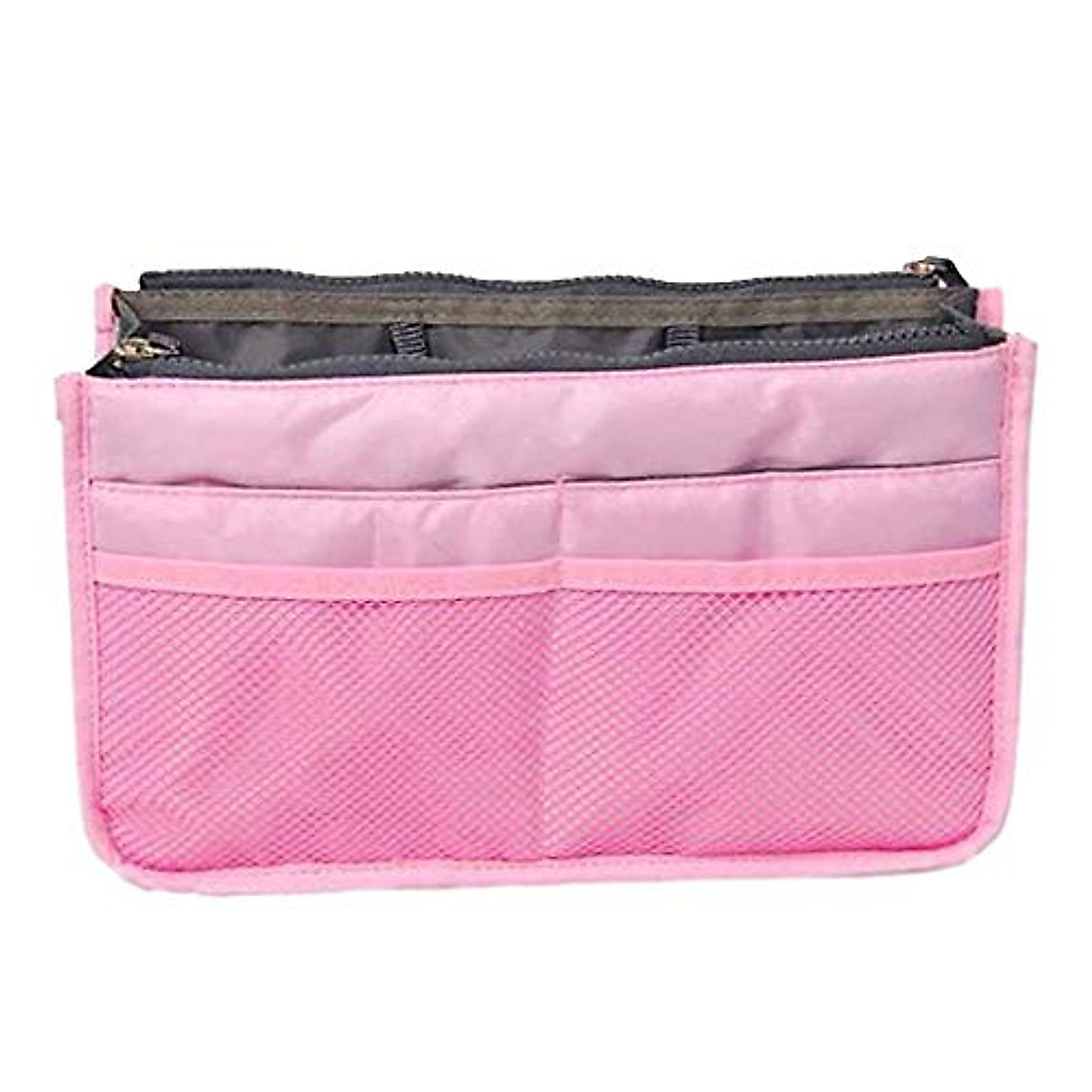 POPBLOSSOM Purse Organizer Insert Handbag Make Up Bag Pouch Purse Pouch Tidy & Neat (Light Pink)