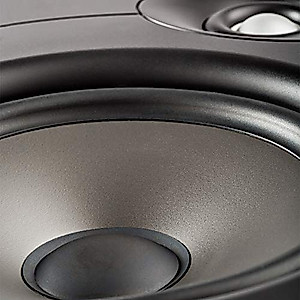 Polk Audio V85 Vanishing in Wall Speaker (Single) - Ideal for Large Rooms, Features Composite Polymer Cone Driver, Swivel Mount Silk Dome Tweeter, Easy Installation, Includes Paintable Slim Grille