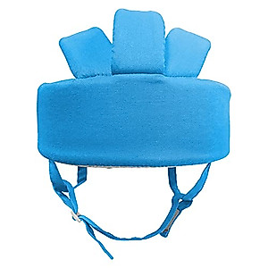 Ocanoiy Baby Safety Helmet Toddler Children Headguard Infant Head Cushion Protective Harnesses Cap Soft Adjustable Kid Safety Hat Head Protector (Blue)