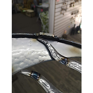 Metal Wall Art Crescent Moon Sun Wall Plaque - Indoor Outdoor Garden Wall Hanging - 20 in Metal Sun Moon Wall Decor