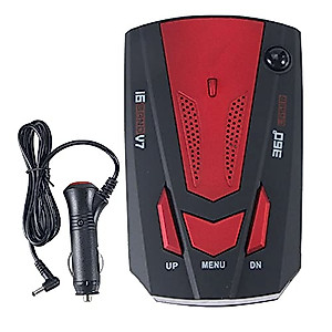 JINYI Car Radar Detector, Laser Radar Detectors, 360° GPS Speed Police Safe 16 Band Voice Alert,1080P HD Auto Focus Webcam with Microphone (RED)