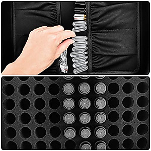 PAIYULE Essential Oils Storage Hold 70 Bottles - Carrying Hard shell Organizer Case for Artnaturals/for Young Living/for Radha/for Doterra Aromatherapy Essential Oils 5ml, 10ml, 15ml - Lavender