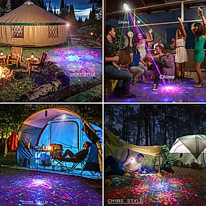 Party Lights, Chims Laser Light Show Sound Activated RGB 30 Patterns Portable Disco DJ Laser Lights for Party Dance Karaoke Birthday Indoor DJ Festival Gift Travel Camping New Year Decoration