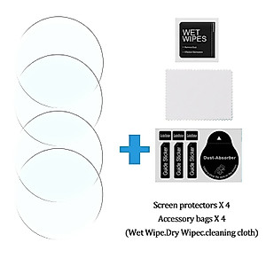KELOLIN Tempered Glass Screen Protector For Huawei Watch GT 2 Pro-Anti-scratch, Anti-Glare, Anti-Fingerprint [4 Pack] 9H Hardness HD Screen Protector Compatible with Huawei Watch GT 2 Pro