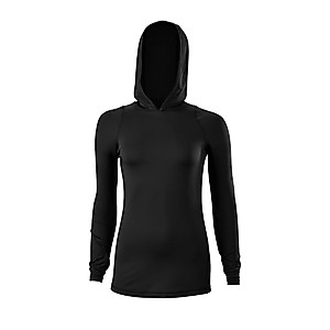 EvoShield Women's Lightweight Training Hoodie, Black, XX-Large