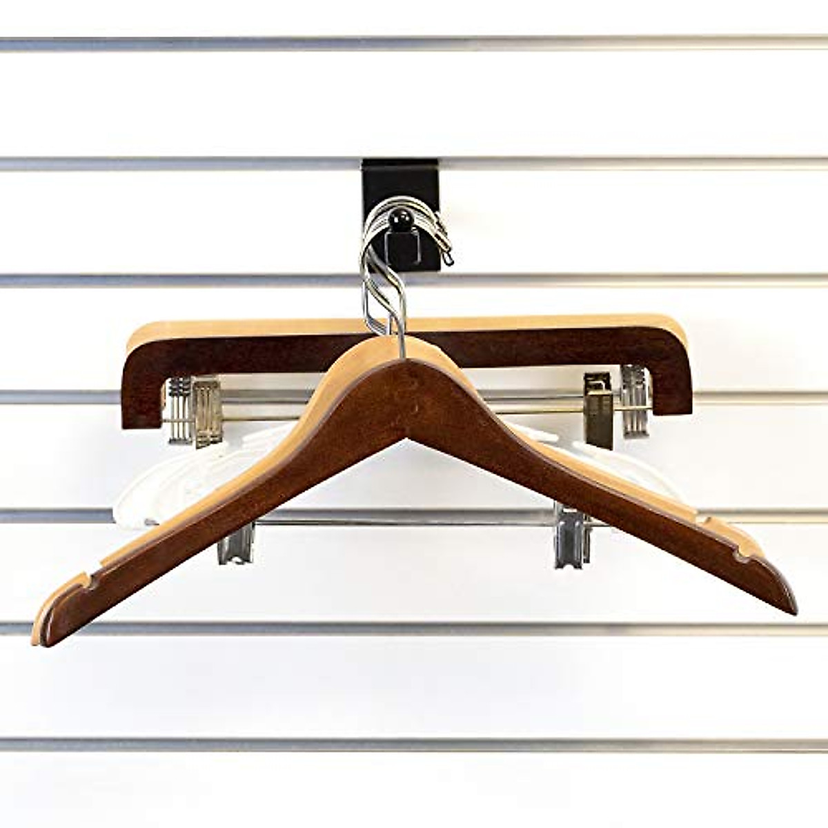 12" Square Faceout Display Attaches to Slatwall - Used for Displaying Clothing, Accessories and Housewares (Quantity 10) (10, Black)