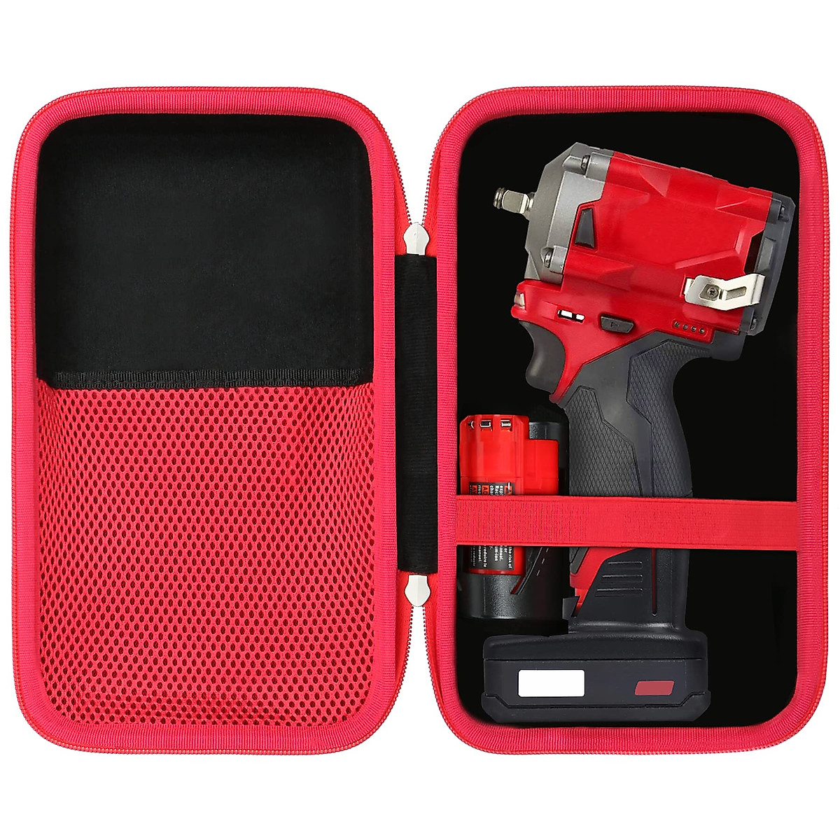 Hard Case for Milwaukee M18 18V Battery and Charger + 2554-20 M12 Impact Wrench