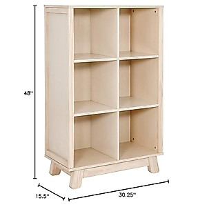 Babyletto Hudson Cubby Bookcase in Washed Natural