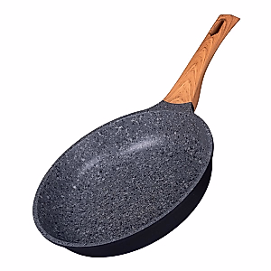 KOCHSTELLE Non Stick Fry Pan, Granite, 10", Black