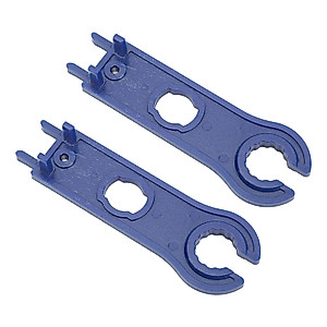 Tgoon Solar Panel Connector Spanner, Simple to Carry 1 Pair Rugged Easy Operation Rigid Plastic Solar Panel Connector Wrench for Maintenance