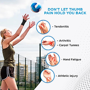 Dropsky Wrist Thumb Support With Gel Pad,Thumb Brace for Arthritis Pain and Support-Thumb Wrist Brace, Arthritis and Carpal Tunnel Pain- Left and Right Hand- Breathable, Lightweight, 4 pack-(Black)