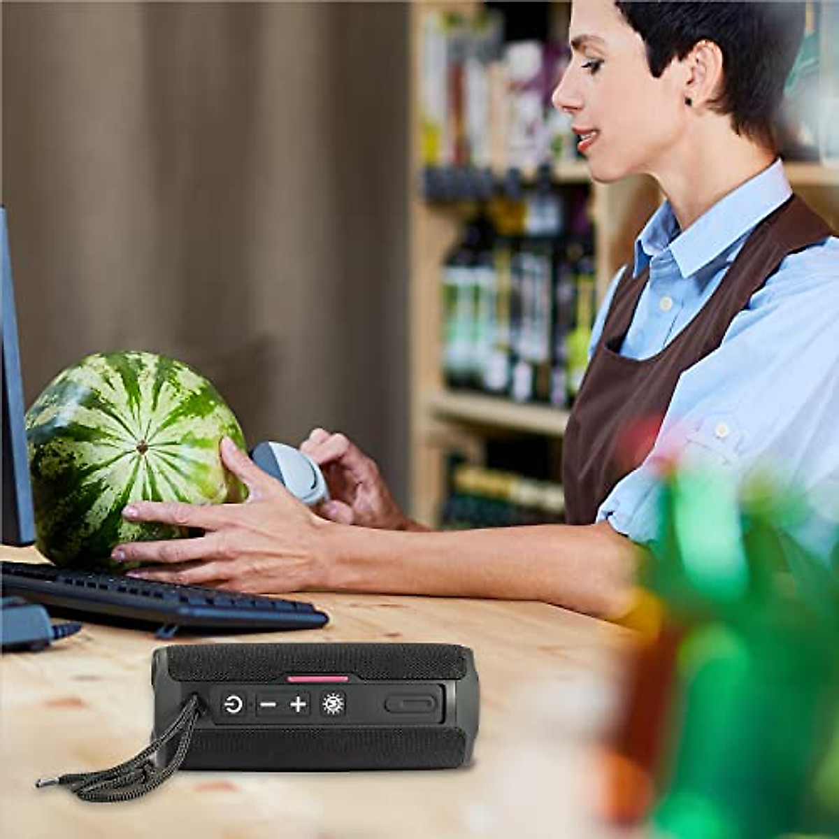 TOR-OLE Bluetooth Speakers-IPX6 Waterproof Wireless Speaker, Clear Sound Quality Outdoor Speakers Bluetooth, 100 Sq. Ft. Link Range Portable Bluetooth Speakers, Suitable for Beach Party, BBQ, Camping