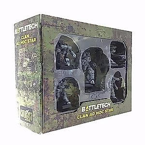 Catalyst Game Labs BattleTech Mini Force Pack: Clan Ad Hoc Star, Grey