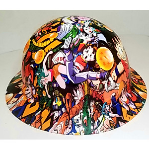Wet Works Imaging Customized Pyramex Full Brim Dragon Ball Z Hat with Ratcheting Suspension