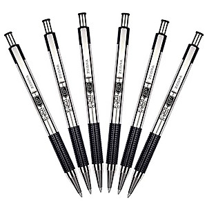 Zebra Pen BCA F-301 Stainless Steel Ballpoint Pens