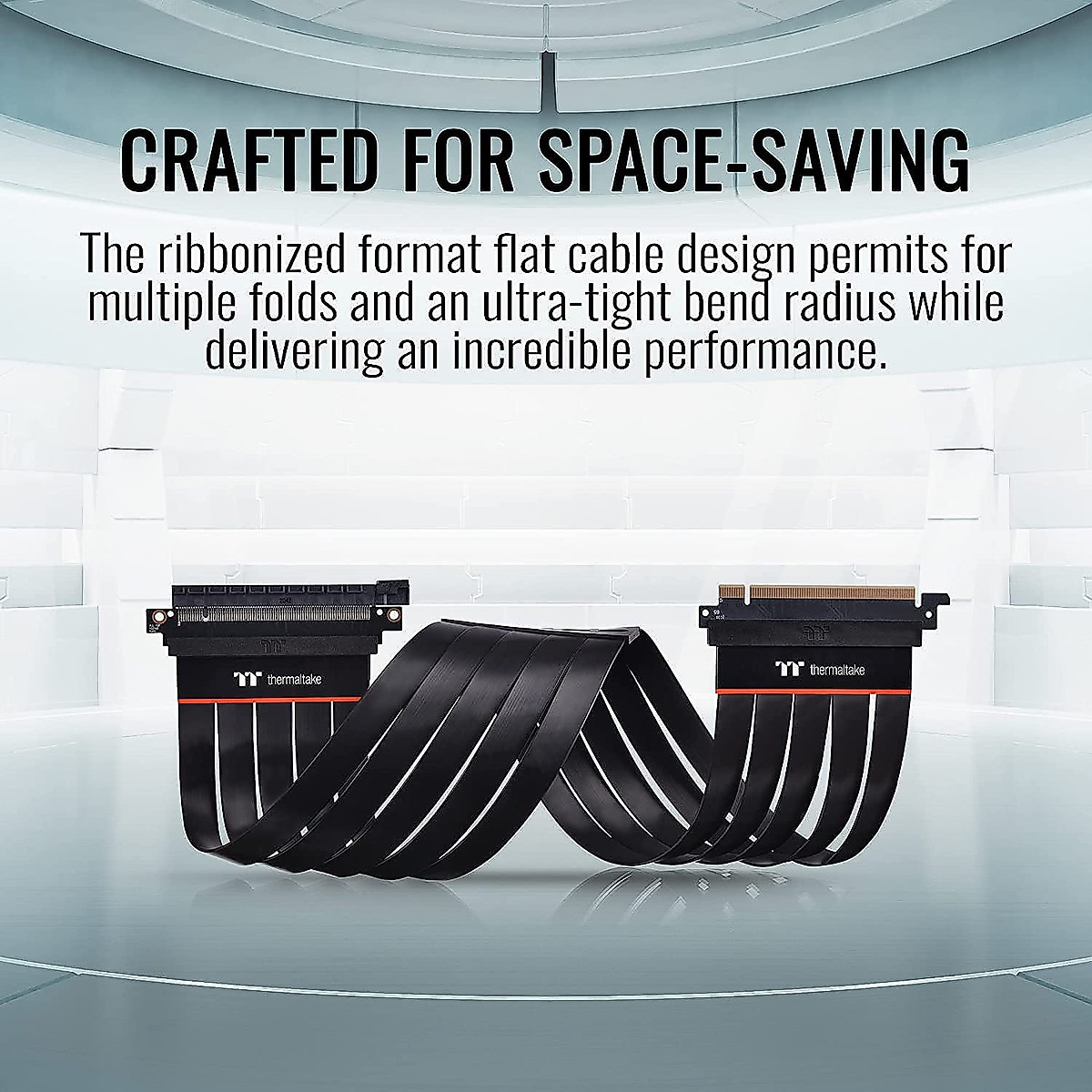 Thermaltake TT Premium PCI-E 4.0 High Speed Flexible Extender Riser Cable 600mm AC-059-CO1OTN-C1