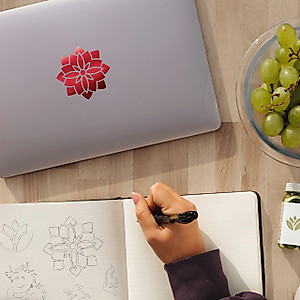 VViViD DECO65 Chrome Gloss Bundle 2 Rolls of 7ft x 1ft Craft Vinyl Wrap (Blue & Red) - M0