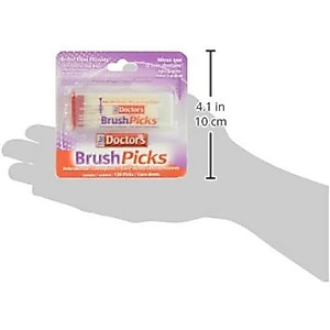 The Doctor's BrushPicks Interdental Toothpicks, 120 count. (Pack of 8)