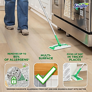 Swiffer Sweeper Dry Sweeping Pad Refills, Hardwood Floor Mop Cleaner Cloth Refill, Gain Scent, 32 Count