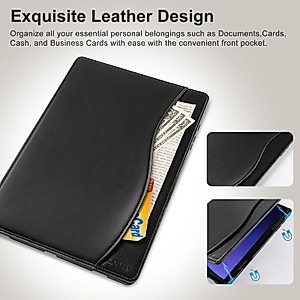 CoBak Case for Samsung Galaxy Tab S9 Plus 2023, Premium PU Leather Cover with S Pen Holder, Front Pocket & Multiple Viewing Angles, Auto Sleep Wake Feature for Samsung Galaxy Tab S9+