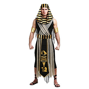 Adult All-Powerful Pharaoh Costume Plus Size Egyptian Pharaoh Costume 4X