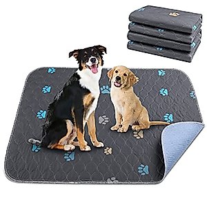 Aitmexcn Washable Puppy Dog Pee Pad, 2PCS 100% Waterproof Whelping Training Mat for Puppy/Senior Dog, Fast Drying Reusable Puppy Pads for Indoor, Outdoor and Car Travel- 18'' x 24''