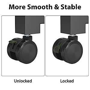 IWORKBOARD Mobile Laptop Desk, 27 inches Rolling Adjustable Height Desk, Mobile Portable Standing Desk, Pneumatic Sit Stand Desk with Wheels for Home Offices and School Rolling Table