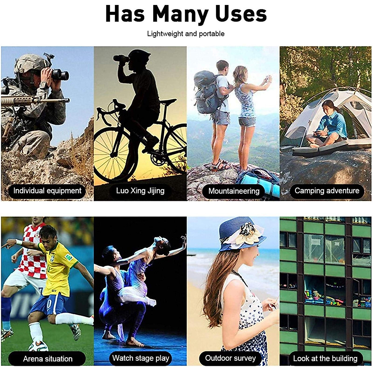 10x22 High Power Life Waterproof Monocular Compact with Smartphone Adapter BAK4 Prism FMC Lens Monocular for Adult Bird Watching, Outdoor Hunting, Travel