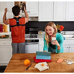 ComfyBrace Posture Corrector-Back Brace for Men and Women- Fully Adjustable Straightener for Mid, Upper Spine Support- Neck, Shoulder, Clavicle and Back Pain Relief-Breathable