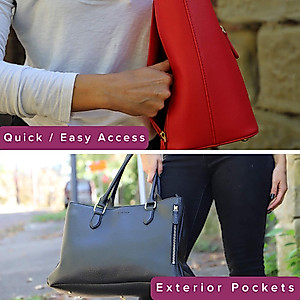 Tactica Defense Fashion Conceal Carry Purses for Women – Gun Purse w/Firearm Compartment – Purses and Handbags Concealed Carry for Women, Black