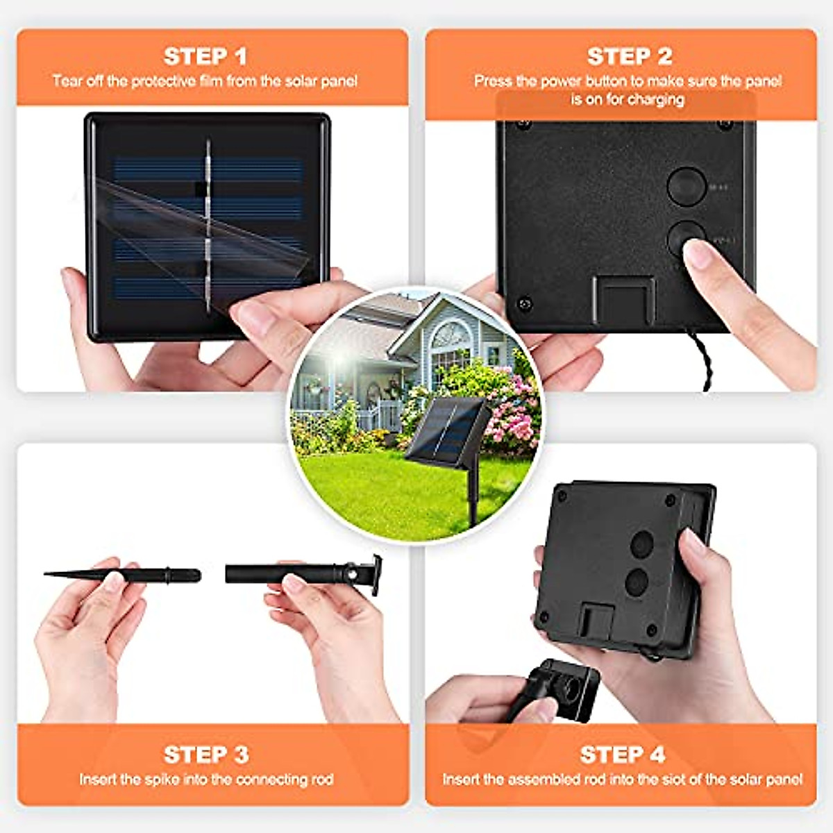 KPafory Solar String Lights,1 Pack 72ft 200LED 8 Modes Solar Powered Christmas Lights Outdoor String Lights Waterproof Fairy Lights for Garden Wedding Party Christmas Decorations,Warm White