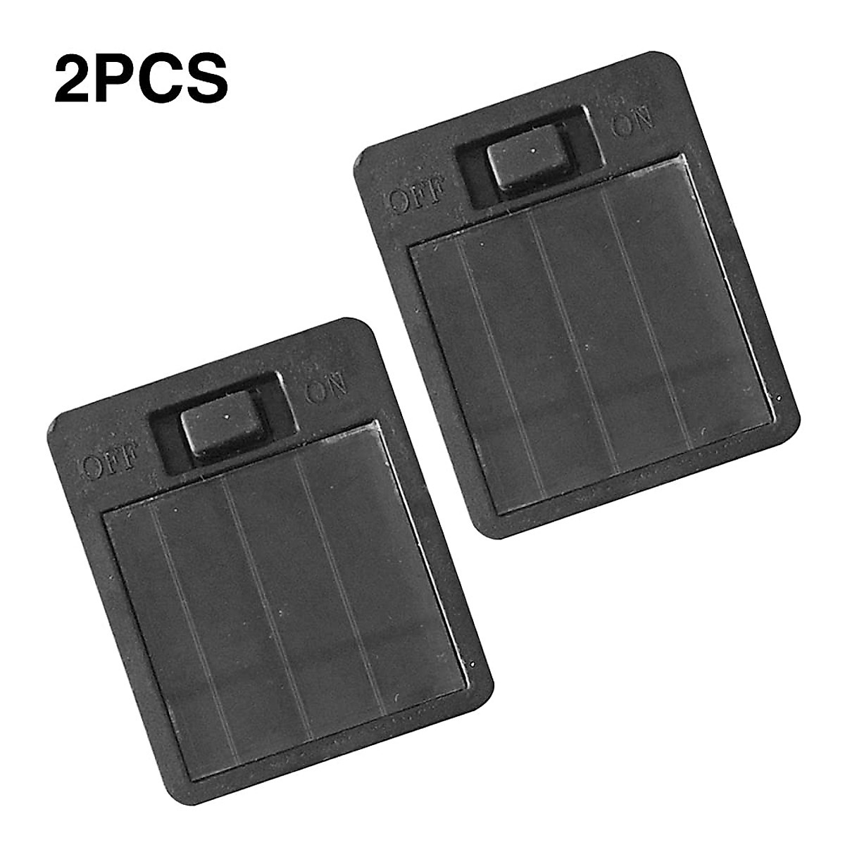 iayokocc 2 Pack Solar Light Replacement Top Parts for Outdoor Hanging Lanterns, Solar Panel Lantern Lid Battery Box Led Lights Bulb Accessories for Garden Patio Walkway Yard