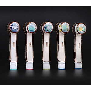 8 Pcs Electric Toothbrush Cover Compatible with Oral B Rotating Replacement Heads, Iteryn Toothbrush Cap Convenient for Travel, Toothbrush Accessories to Keep Dust Away for Better Health- Amber